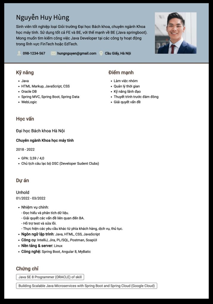 Cách viết CV cho người chưa có kinh nghiệm ghi điểm trước NTD - JobsGO Blog