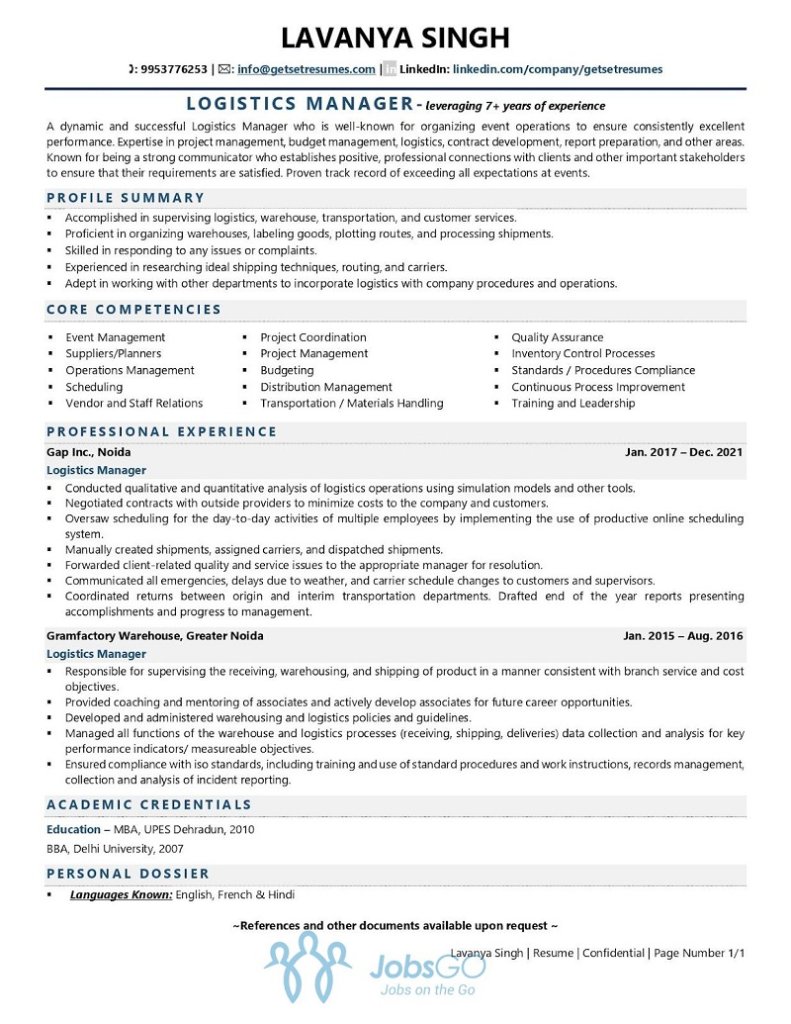 8 Lưu Ý Khi Viết CV Ngành Logistics Giúp Đốn Tim Nhà Tuyển Dụng ...