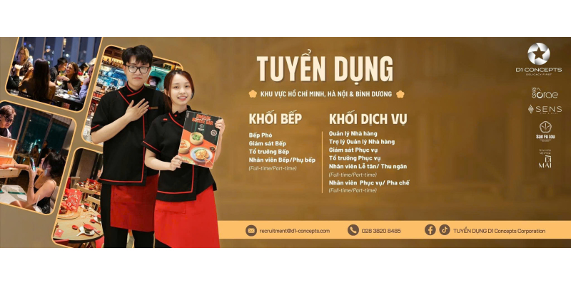 Công Ty Cổ Phần D1 Concepts (CÔNG TY CỔ PHẦN D1 CONCEPTS ) tuyển dụng ...